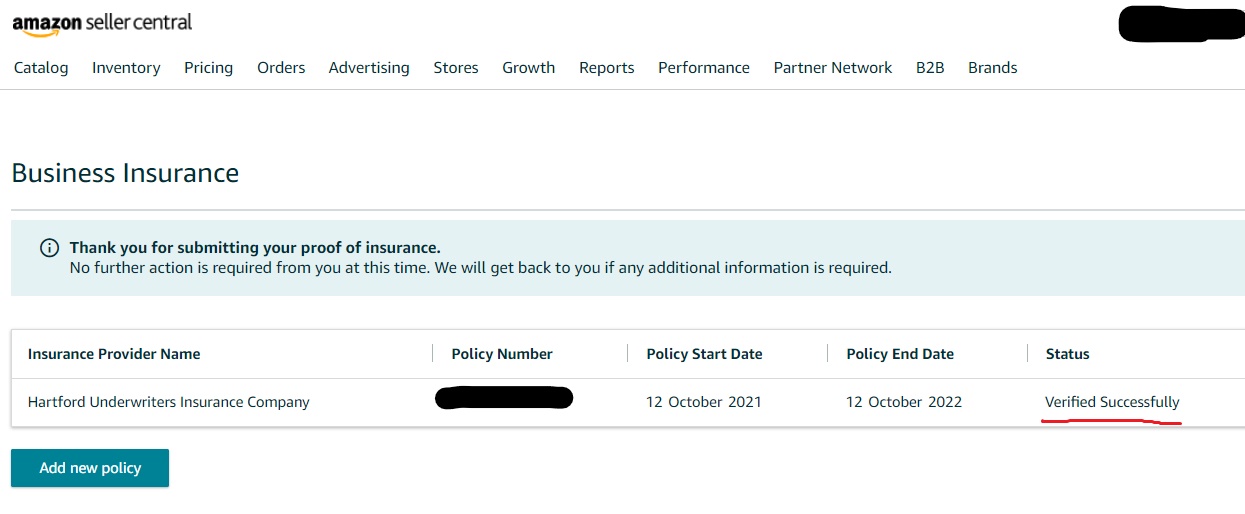 Amazon Seller Insurance Requirements for Non-Resident Sellers